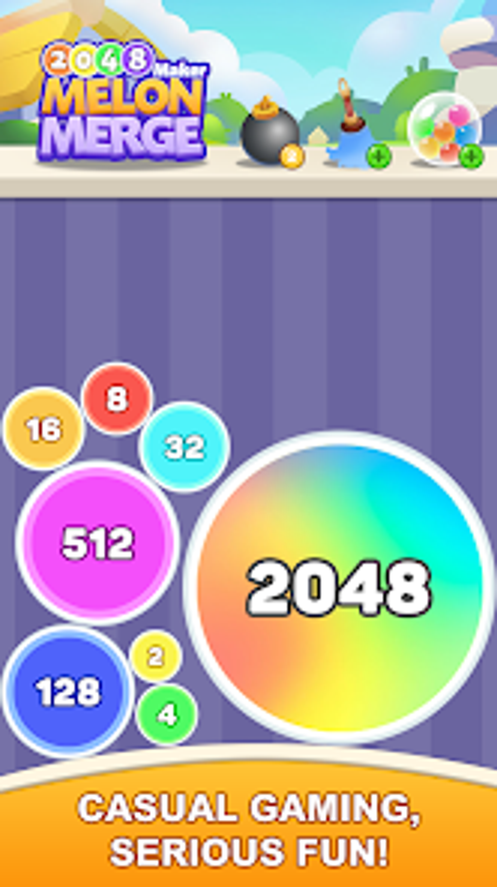 Android 용 MelonMerge: 2048 Maker - 다운로드