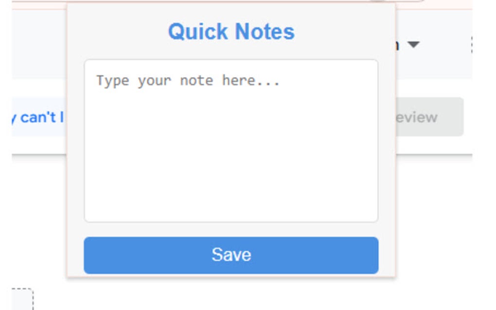 Quick Notes for Google Chrome - Extension Download