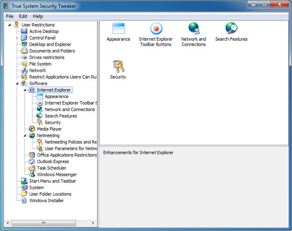 True System Security Tweaker - Download