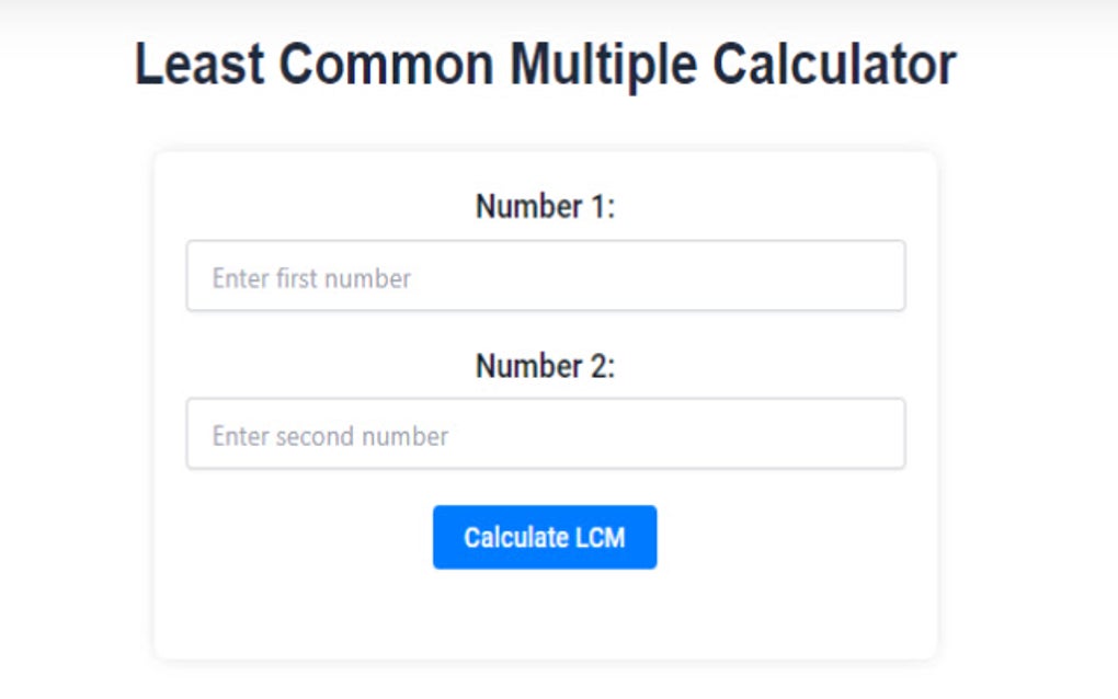 LCM Calculator para Google Chrome - Extensión Descargar