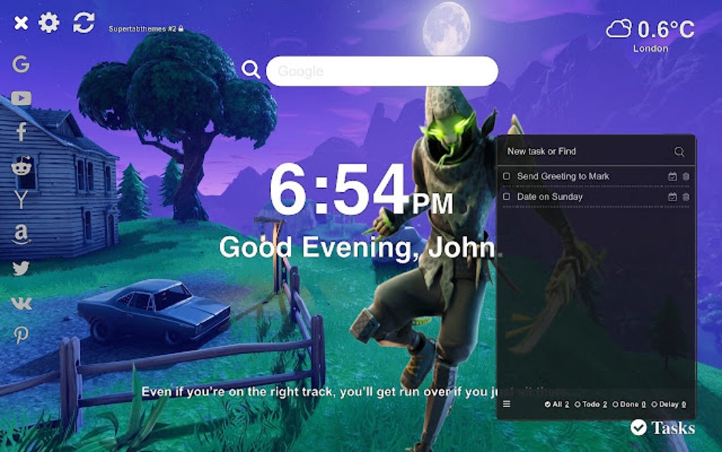 Fortnite Sklaxis HD Wallpapers Tab para Google Chrome - Extensión Descargar