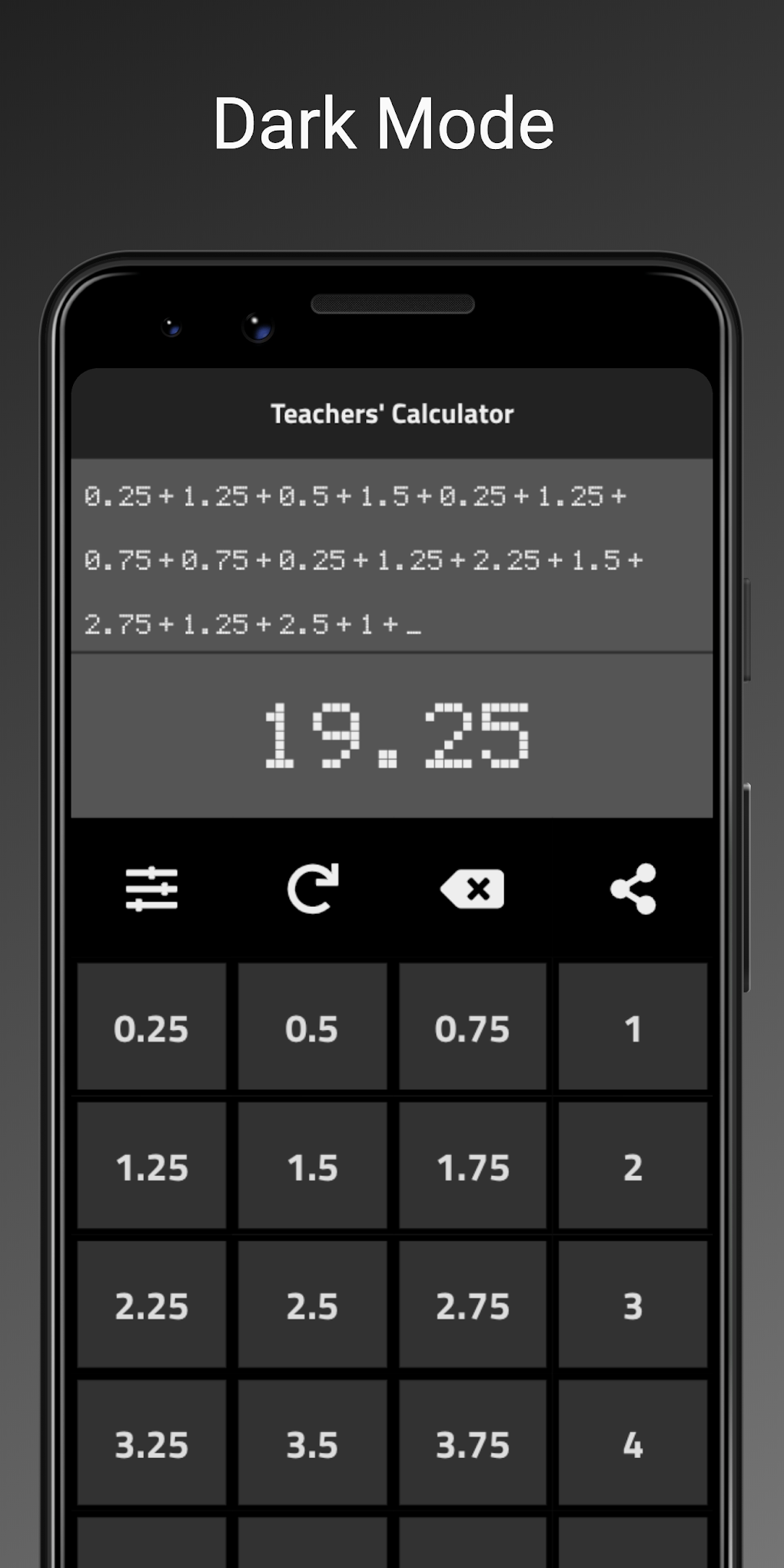 Teachers calculator -Tests scores sum for grading for Android - Download