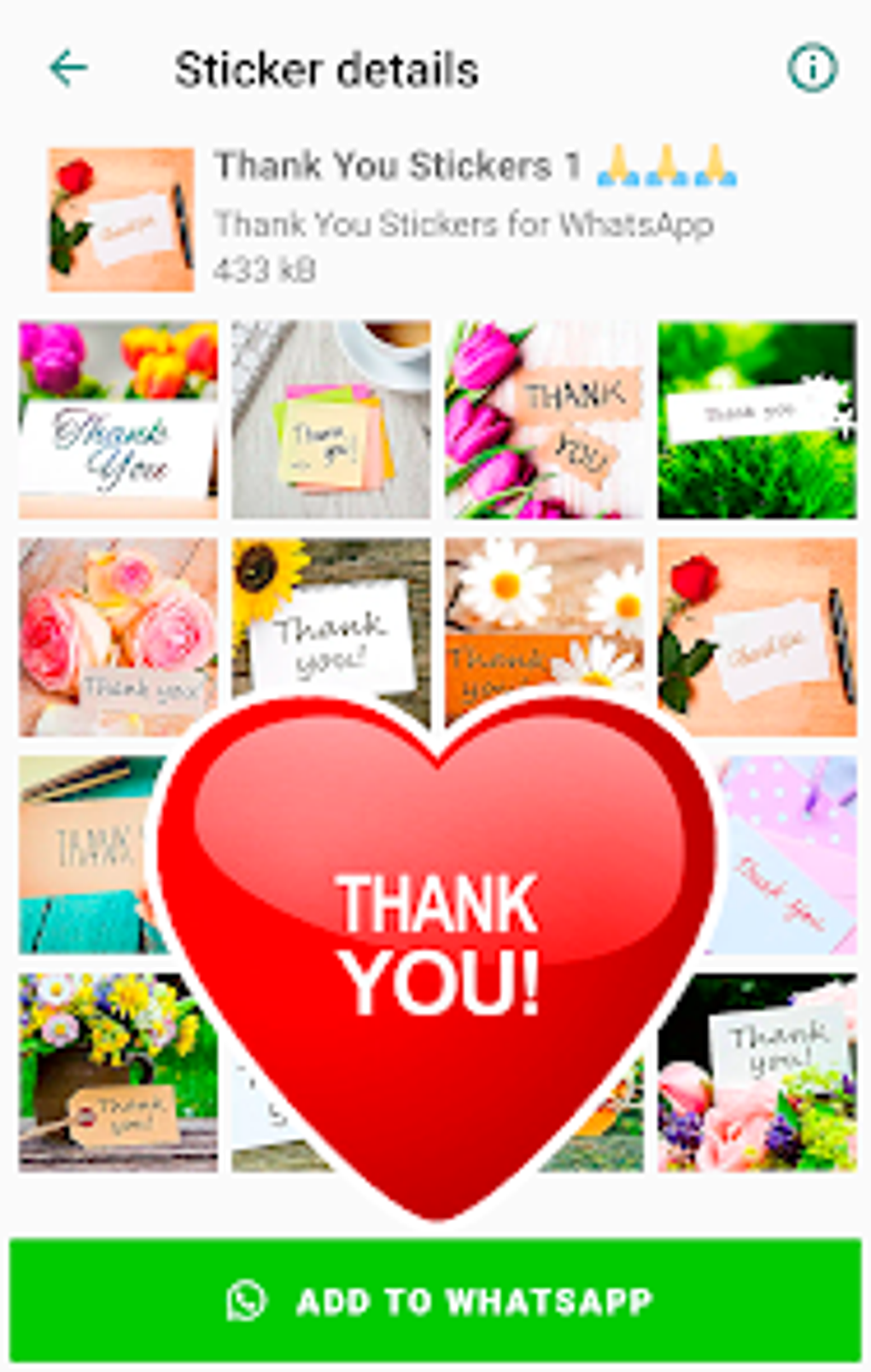 Thank You Sticker for WhatsApp pour Android - Télécharger