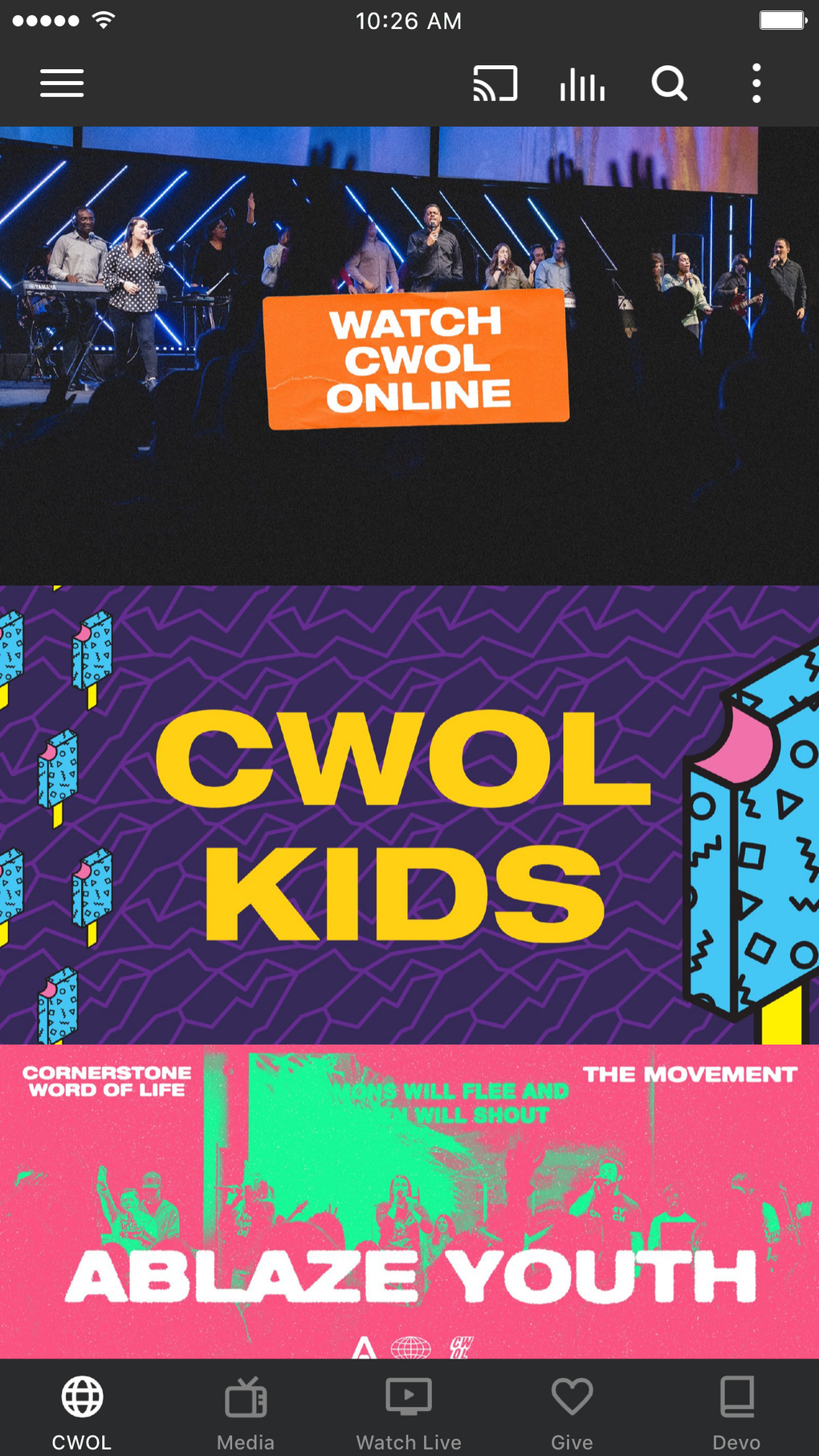 Cornerstone Word of Life para iPhone - Descargar