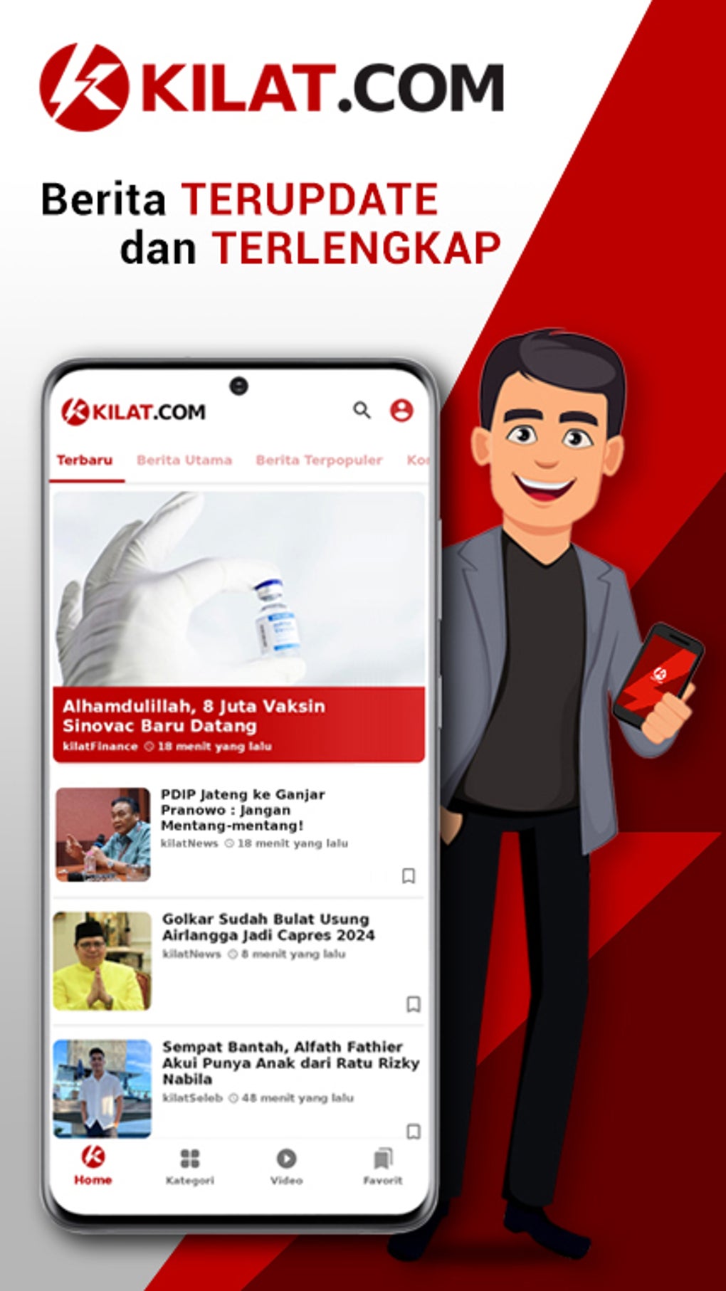 Kilatcom - Berita kilat akura para Android - Descargar