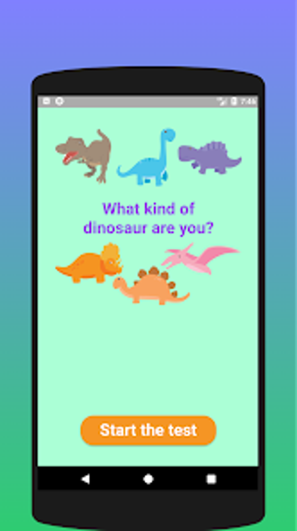 What dinosaur are you Test for Android - Download