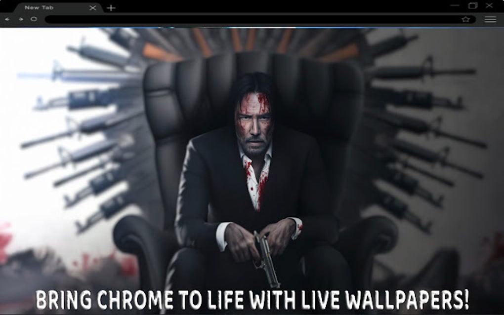 John Wick 4: Shadows and Bullets Live Wallpaper para Google Chrome - Extensión Descargar