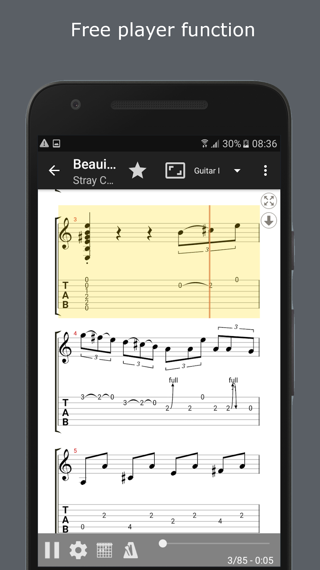 GuitarTab - Tabs and chords per Android - Download