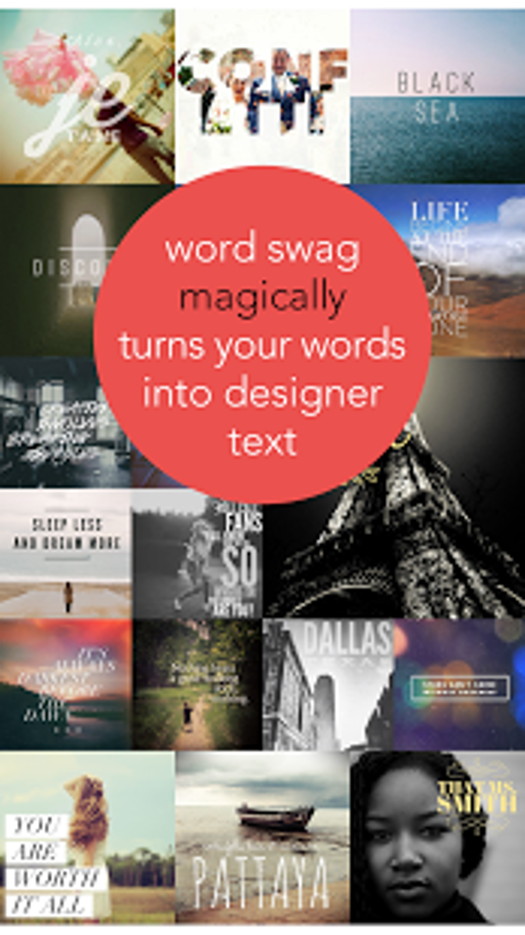 Word Swag - Cool fonts, quotes for Android - Download