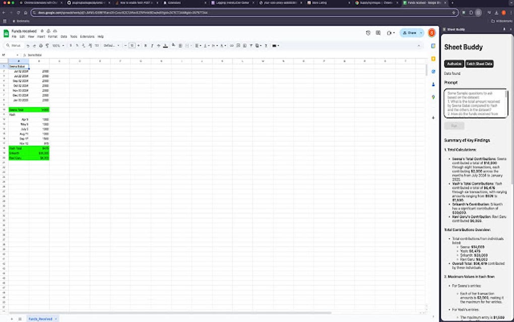 Sheet Buddy para Google Chrome - Extensión Descargar