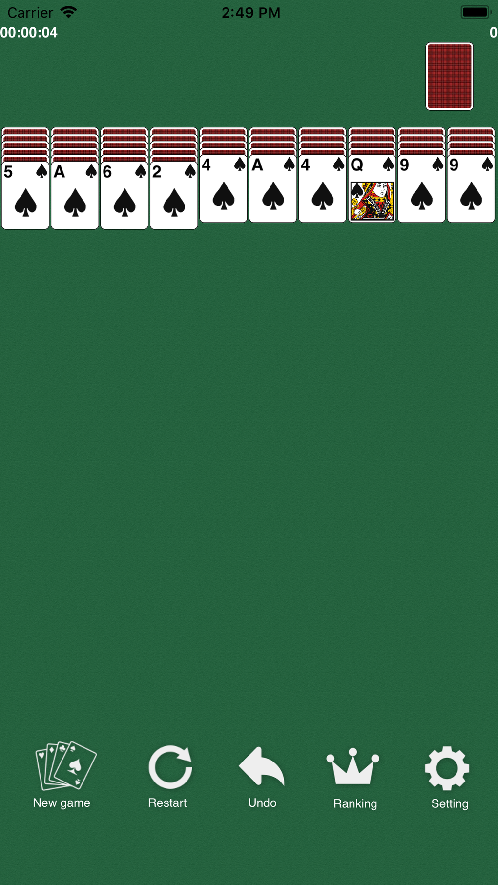 Solitaire Spider for iPhone - Download