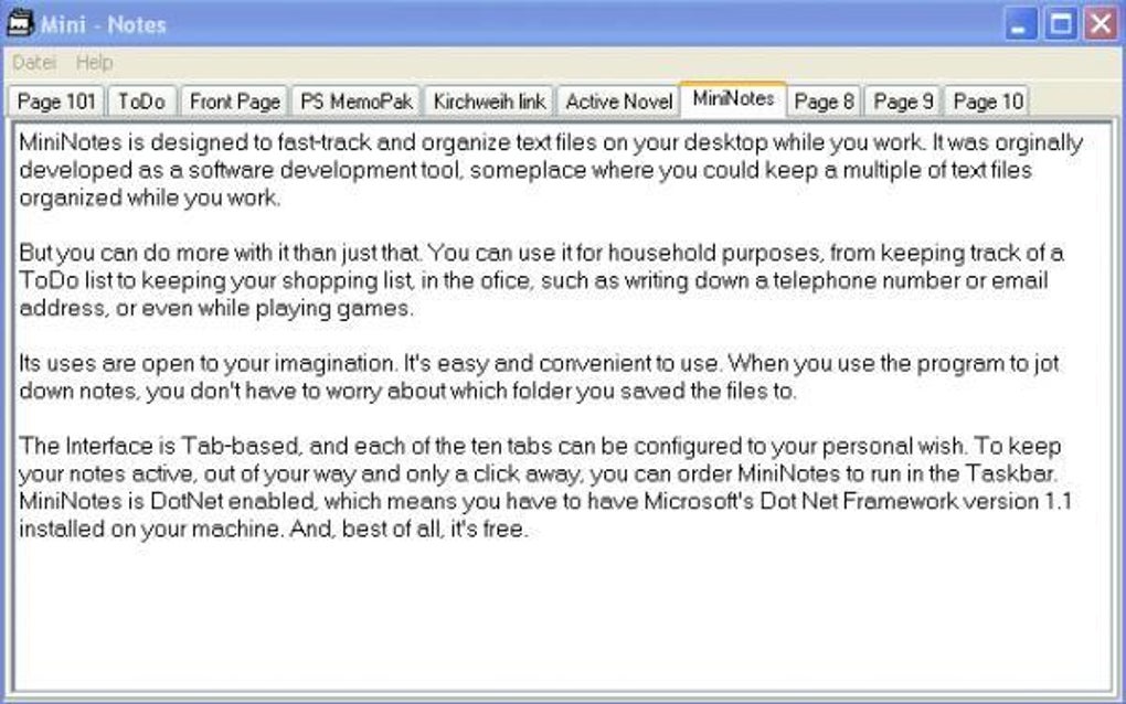 MiniNotes - Download