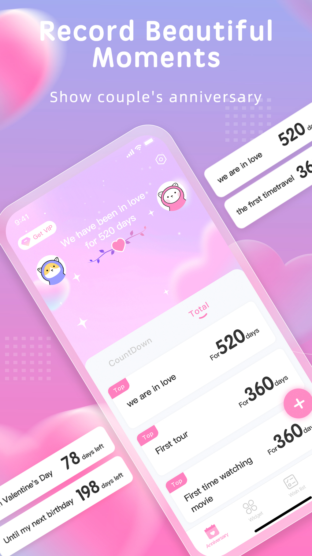 My Love Relationship Countdown pour iPhone - Télécharger