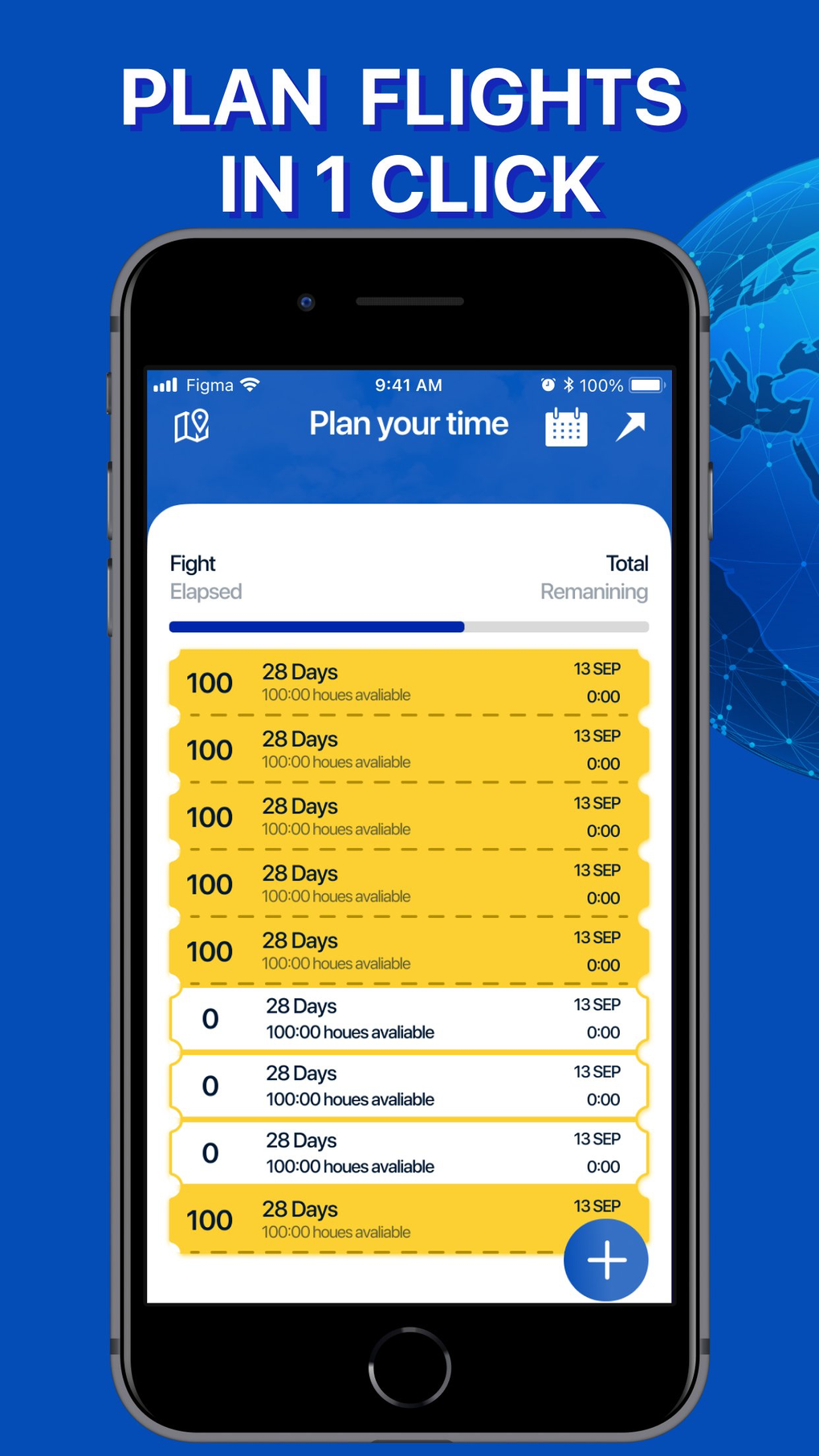 IPhone Flight Logbook Status Tracker 