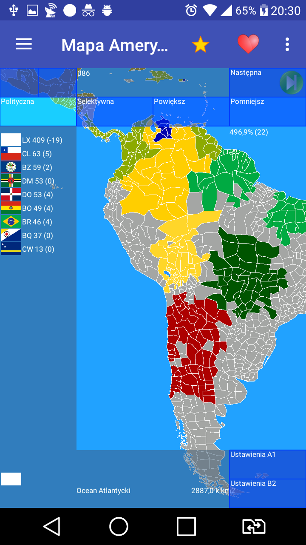 South America Map per Android - Download