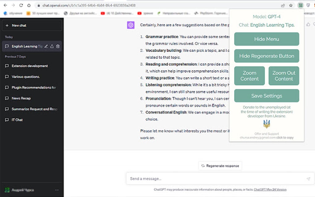 ChatGPT UI Settings for Google Chrome - Extension Download ChatGPT UI Settings for Google Chrome - Extension Download