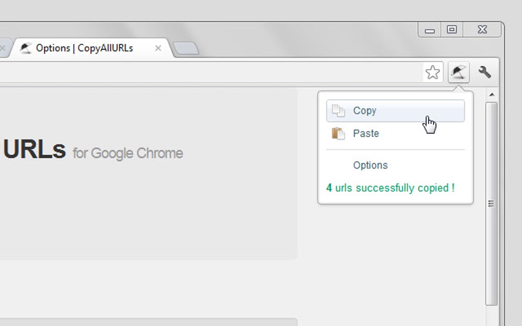Copy All Urls for Google Chrome - Extension Download