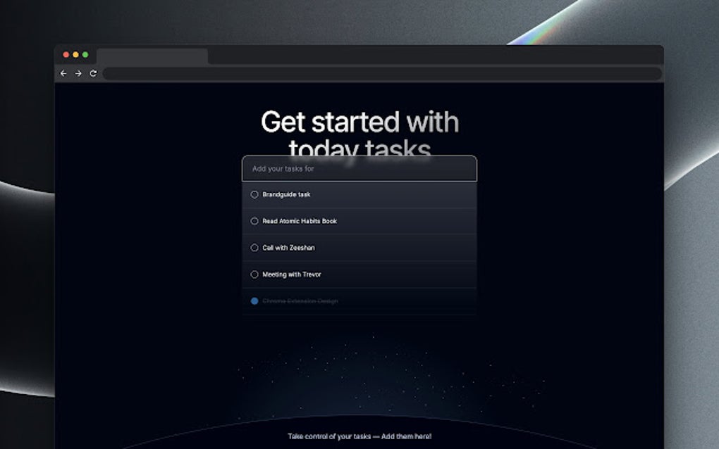 TaskTodo — Manage your today tasks on new tab para Google Chrome ...