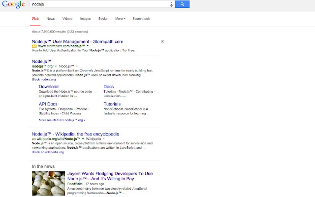 Node.js™ trademark protector for Google Chrome - Extension Download
