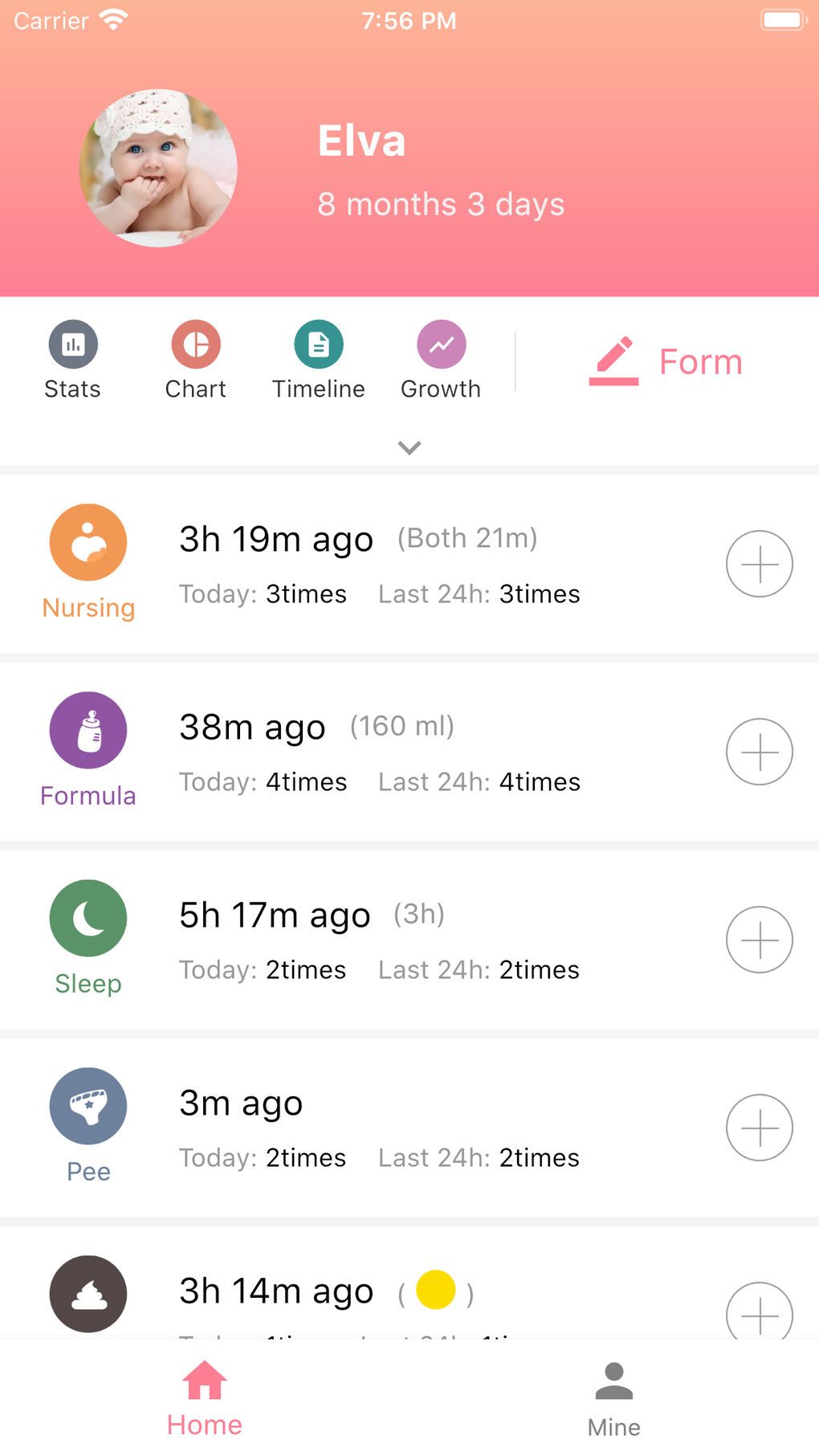 IPhone Baby Tracker Newborn Tracker 