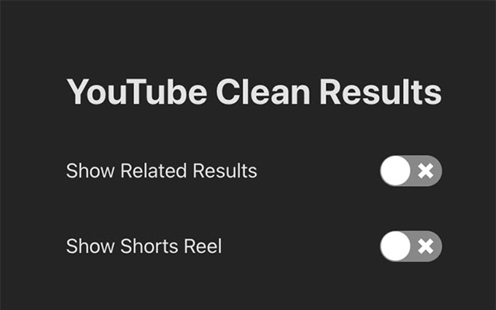 Youtube Clean Results Plugin Google Chrome 용 - 확장 프로그램 다운로드