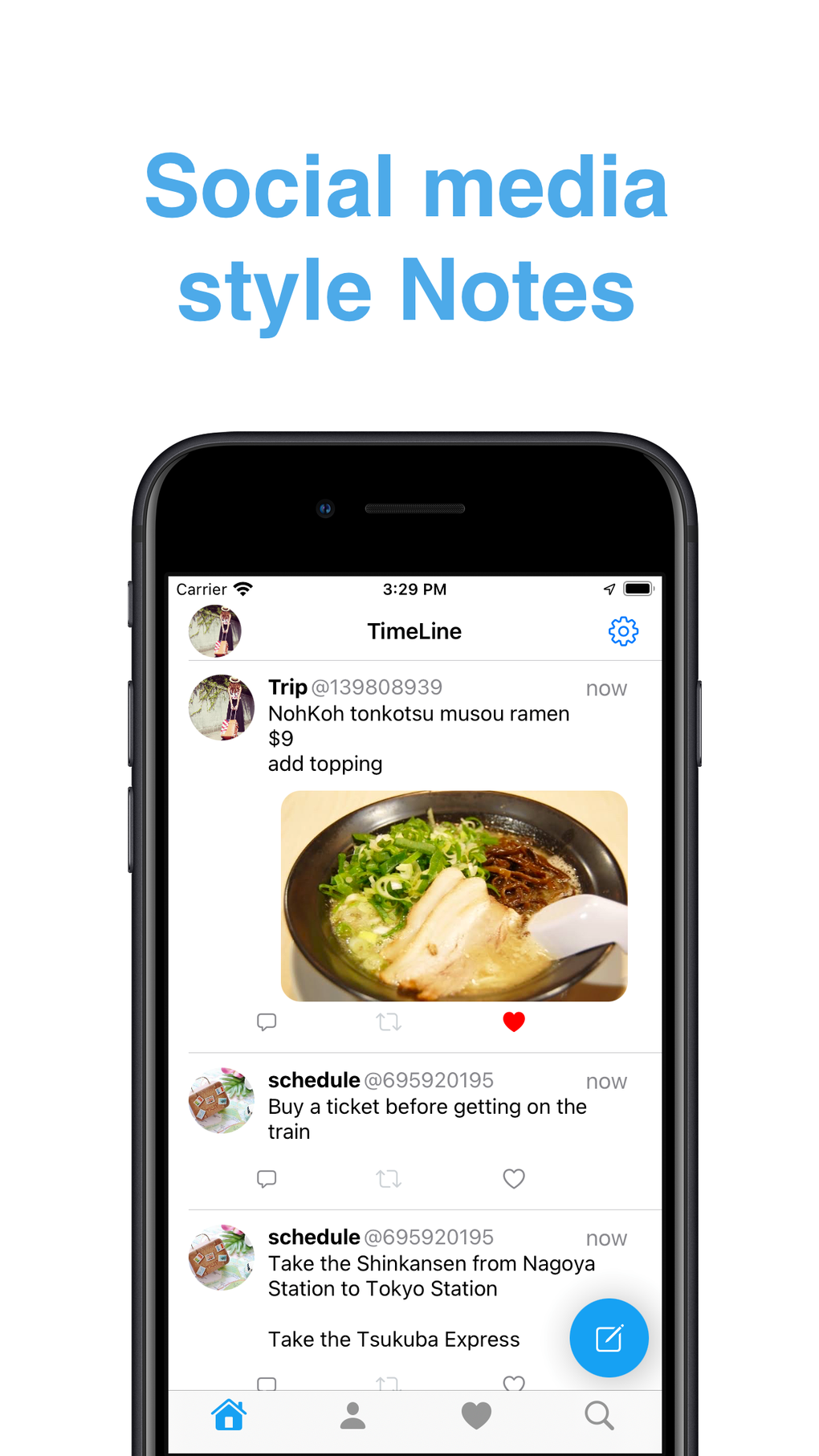 TwiNotes para iPhone - Descargar