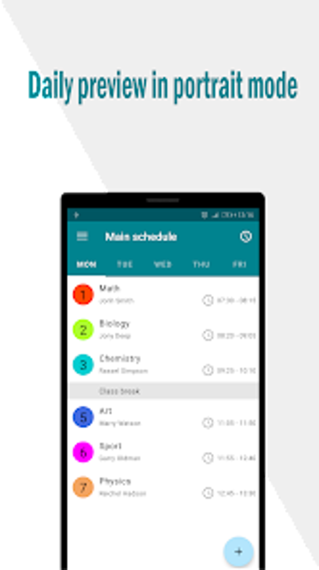 School Timetable Planer Fr Android 