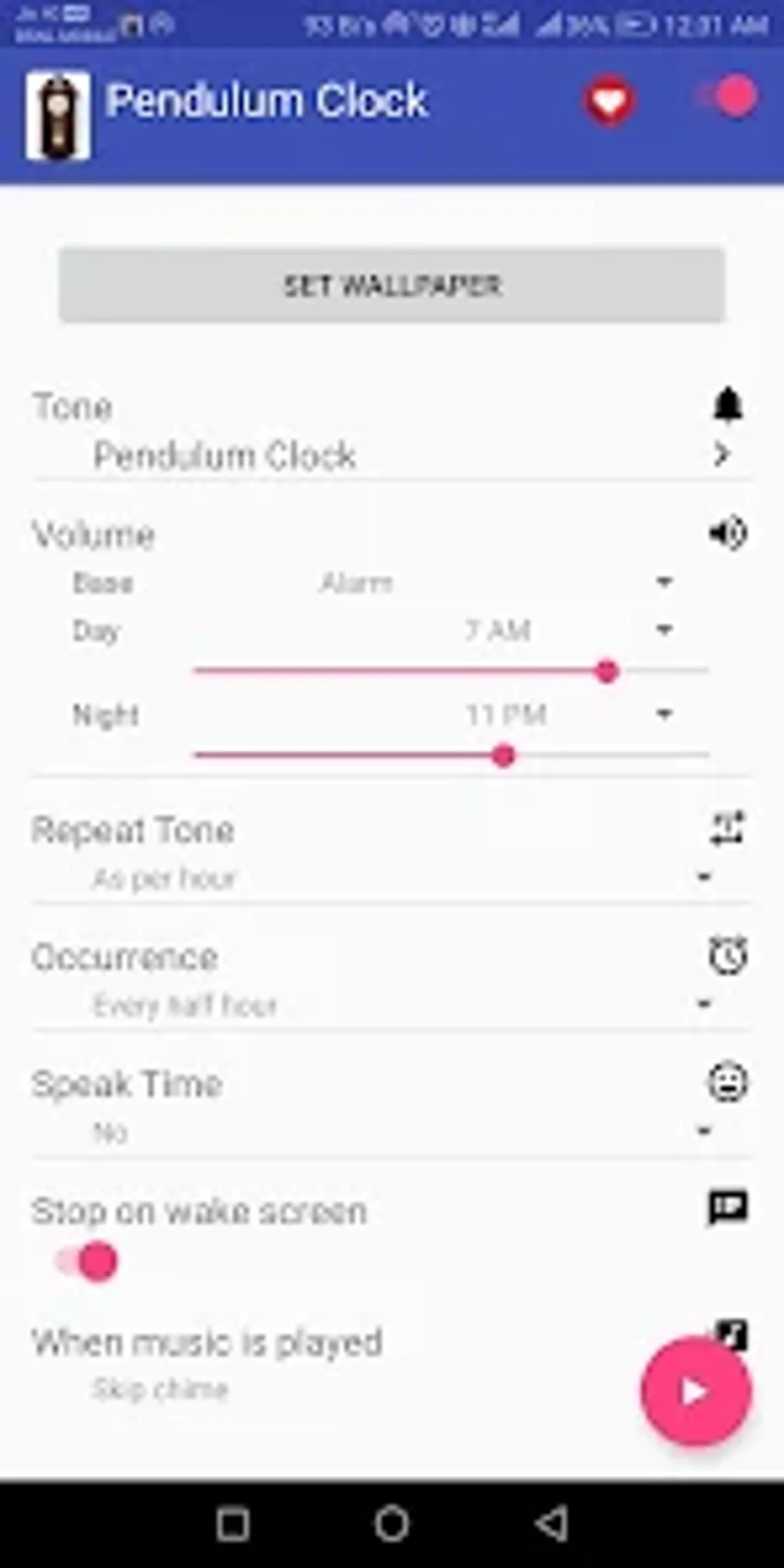 Pendulum Clock - Chime Live for Android - Download