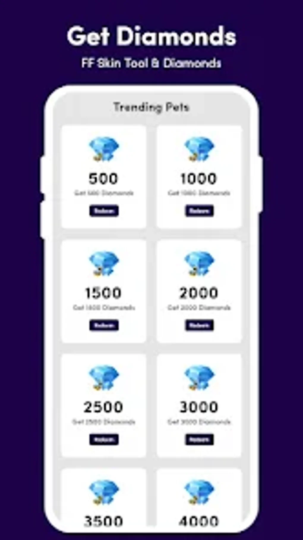 FFF Skin Tool Diamonds Guide for Android - Download