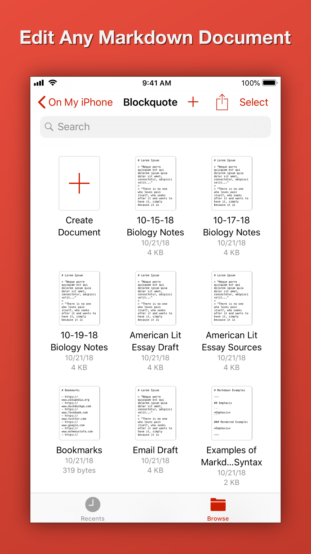 Blockquote Markdown Editor para iPhone - Download Blockquote Markdown Editor para iPhone - Download