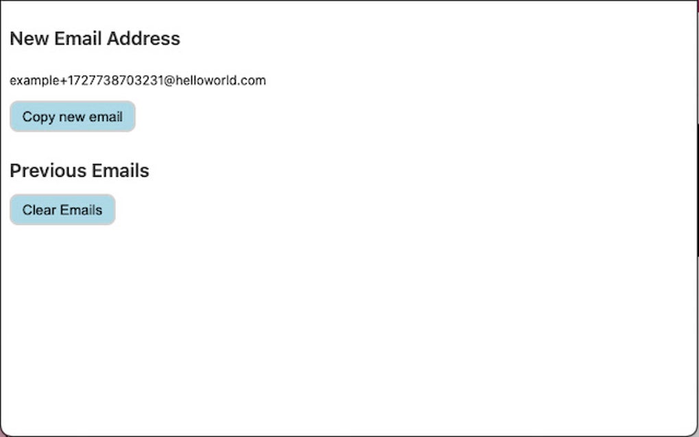 Random Email Generator Google Chrome 용 - 확장 프로그램 다운로드