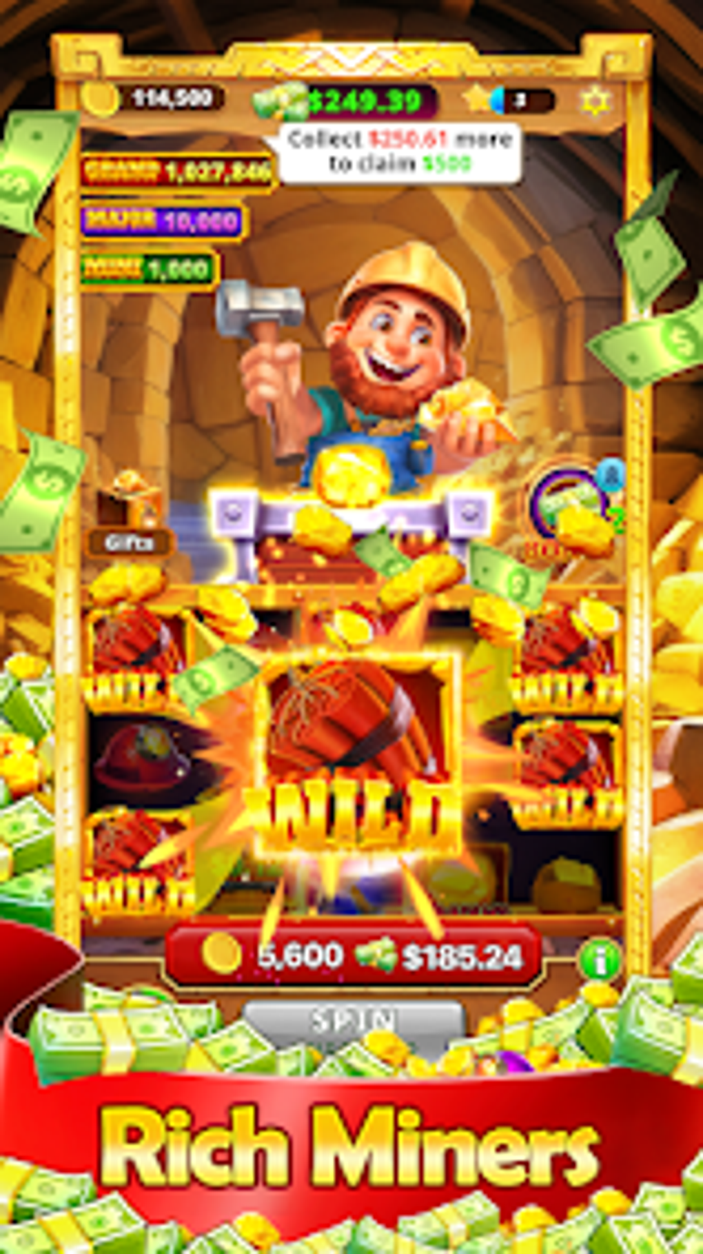 Golden Miner Slots: Grande Fun für Android - Download