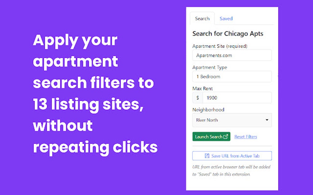 Fast Filter - Chicago Apartments para Google Chrome - Extensión Descargar