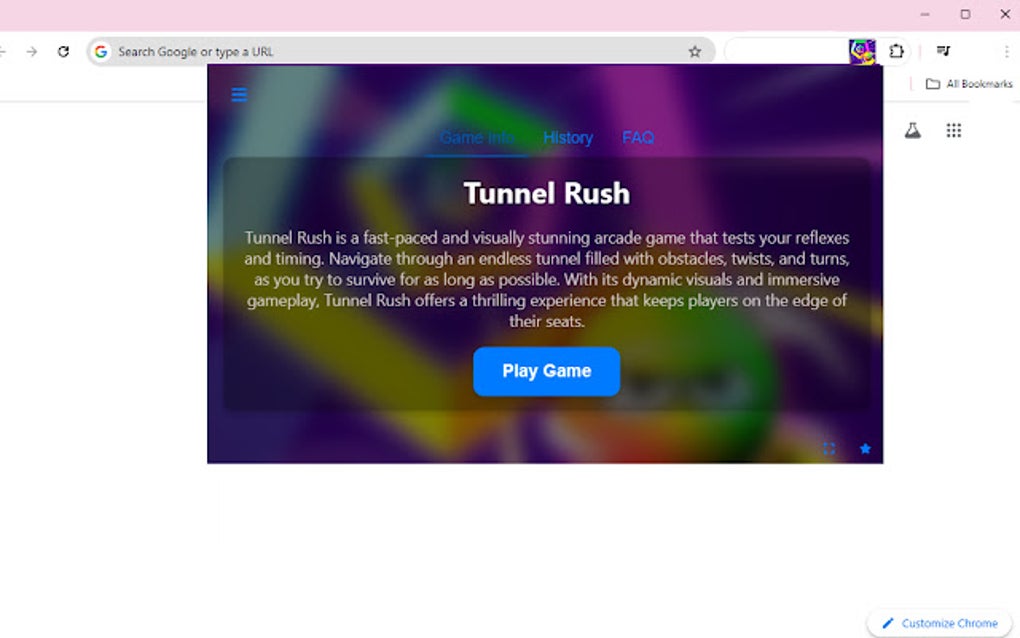 Tunnel Rush para Google Chrome - Extensión Descargar