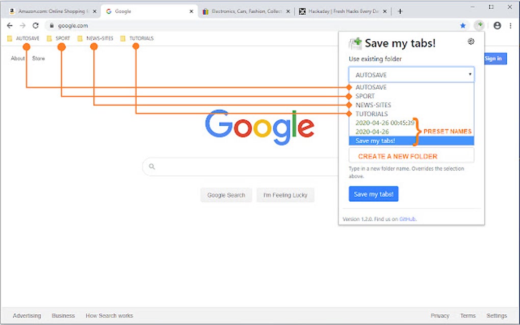 Save my tabs! for Google Chrome - Extension Download