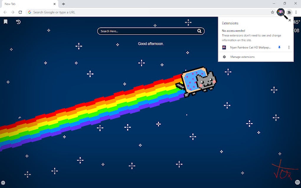 Nyan Rainbow Cat Cool Wallpapers New Tab for Google Chrome - Extension Download