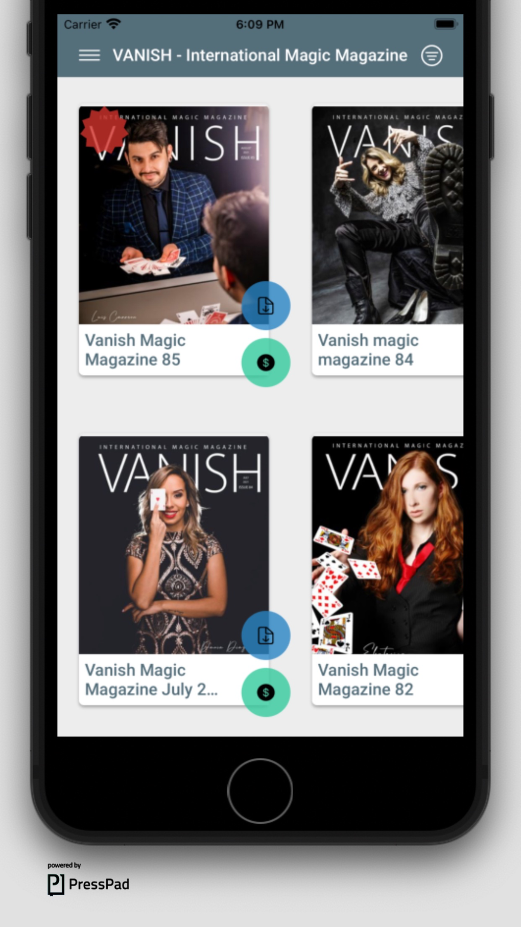 Vanish - Magic Magazine para iPhone - Descargar
