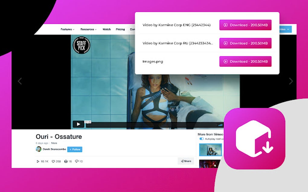Downloader for social platforms for Google Chrome - Extension Download