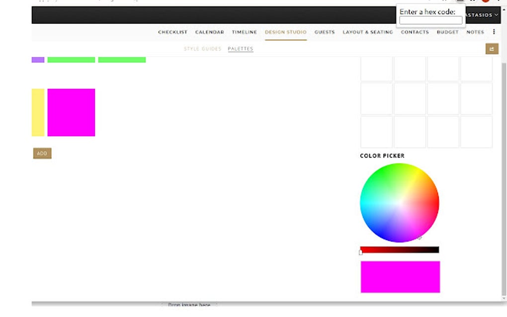 Aisle Planner Hex Picker per Google Chrome - Estensione Download