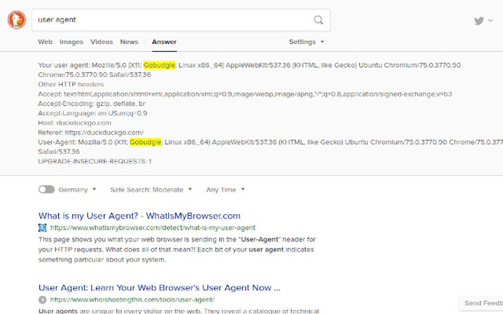 Gobudgie User Agent for Google Chrome - Extension Download