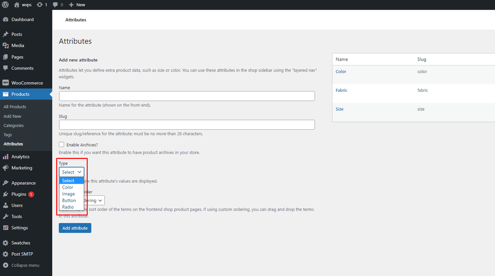 WordPress 용 Variable Product Swatches for WooCommerce - 다운로드