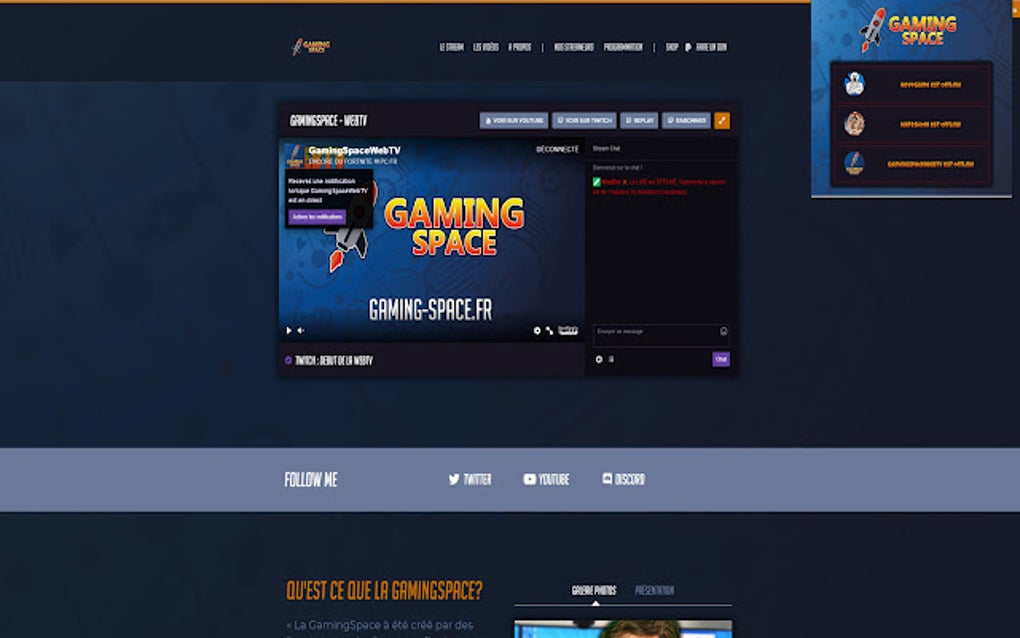 WebTV GamingSpace for Google Chrome - Extension Download