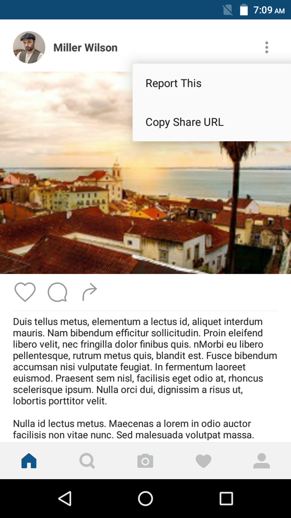 Insta App - Material UI Templa para Android - Descargar