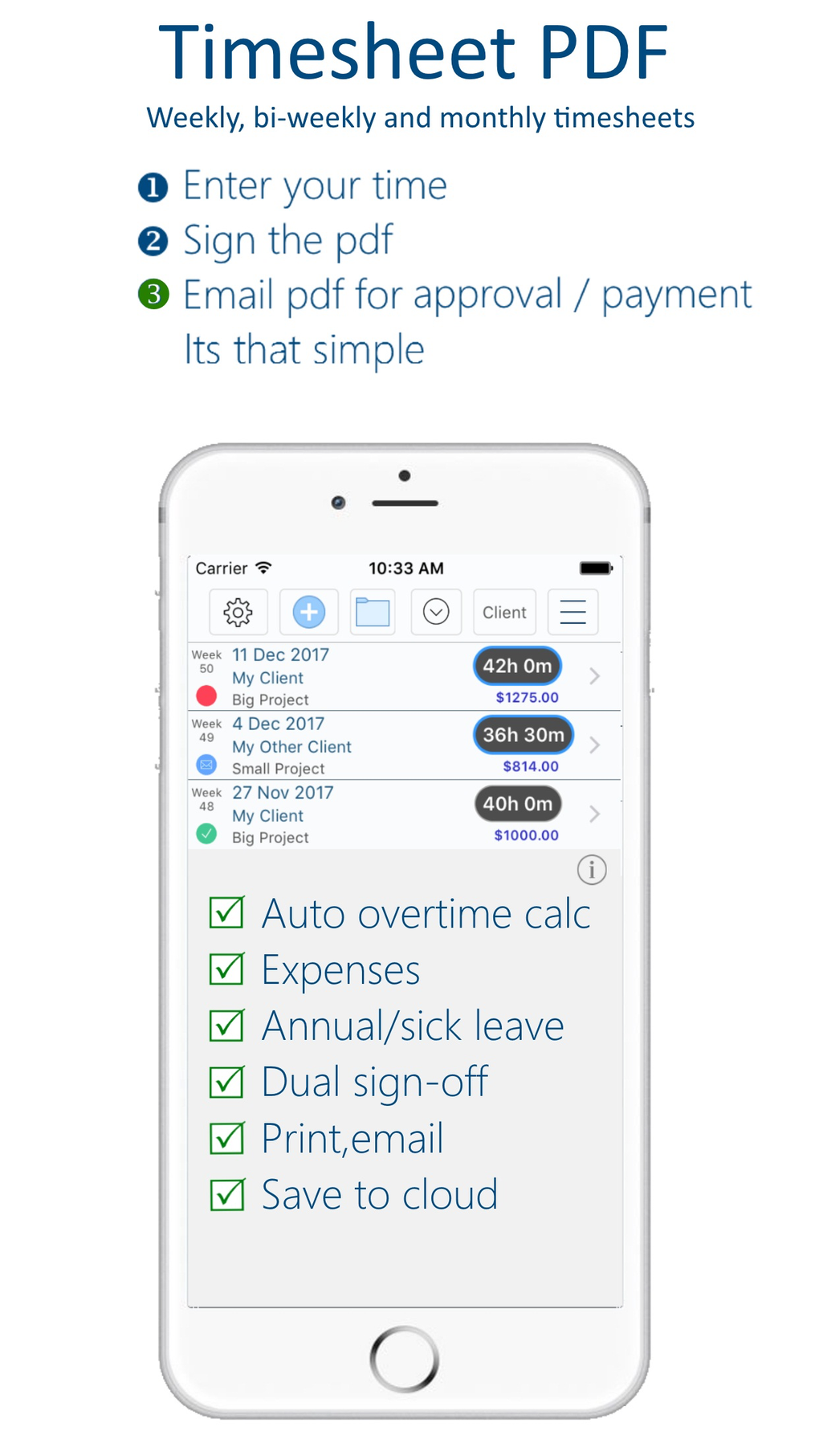 Timesheet PDF For IPhone Download