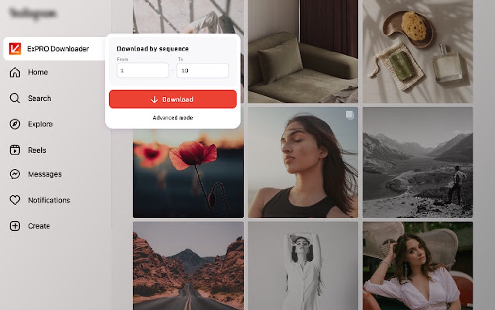 ExPro Downloader for Instagram cho Google Chrome - Tiện ích mở rộng Tải về