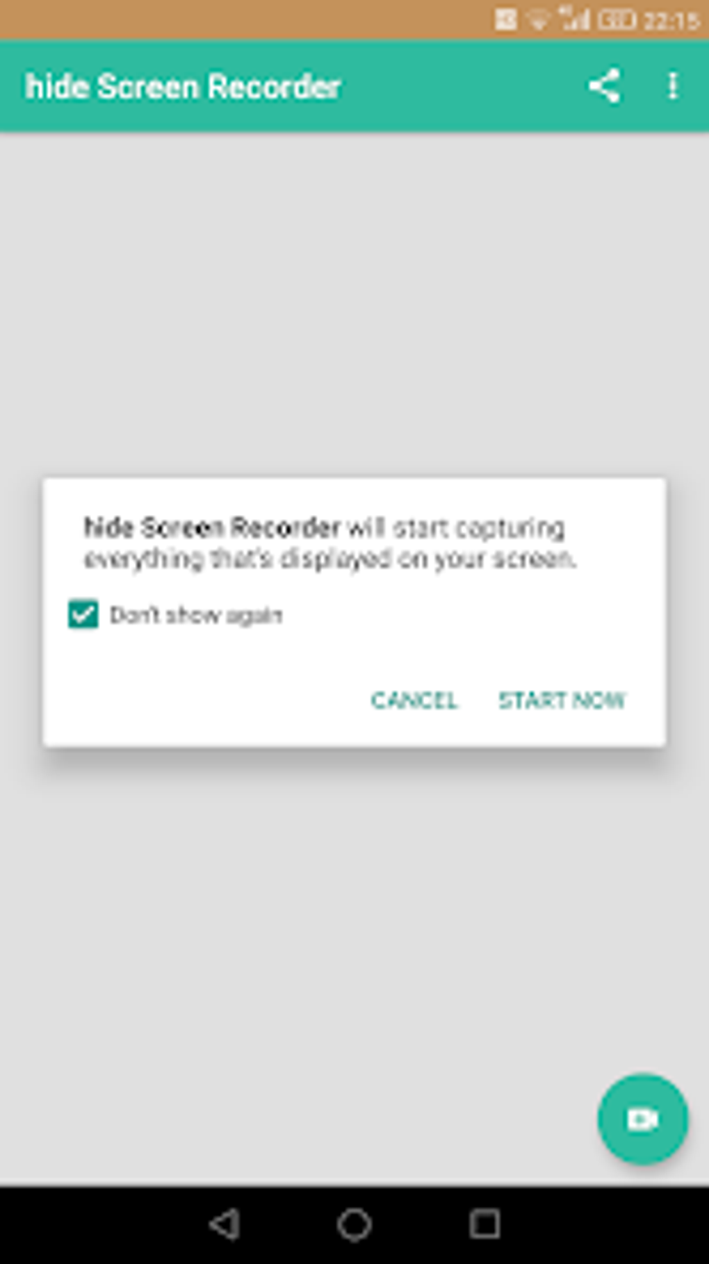 hide screen recorder with audi per Android - Download
