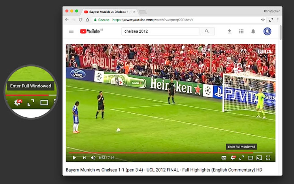 YouTube Full Windowed for Google Chrome - Extension Download