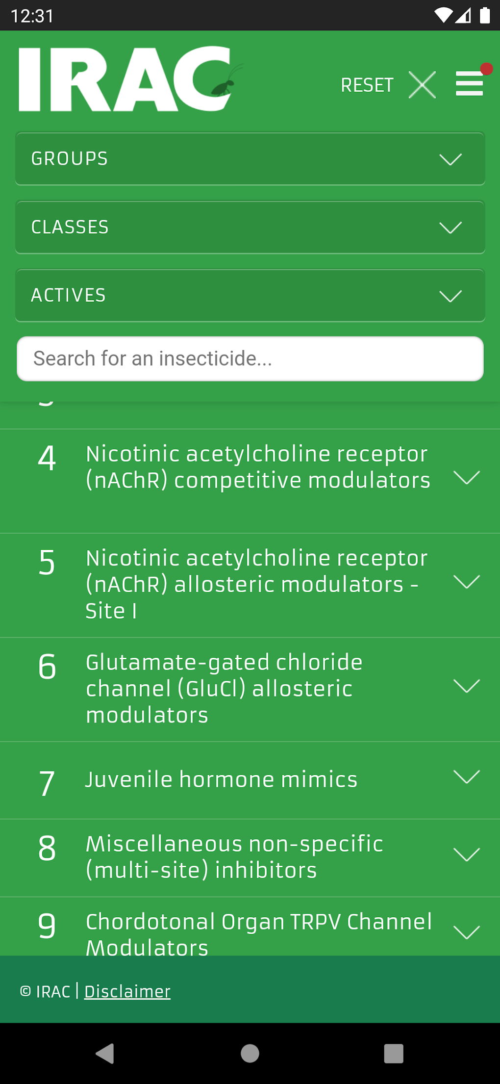 IRAC Mode of Action para Android - Descargar
