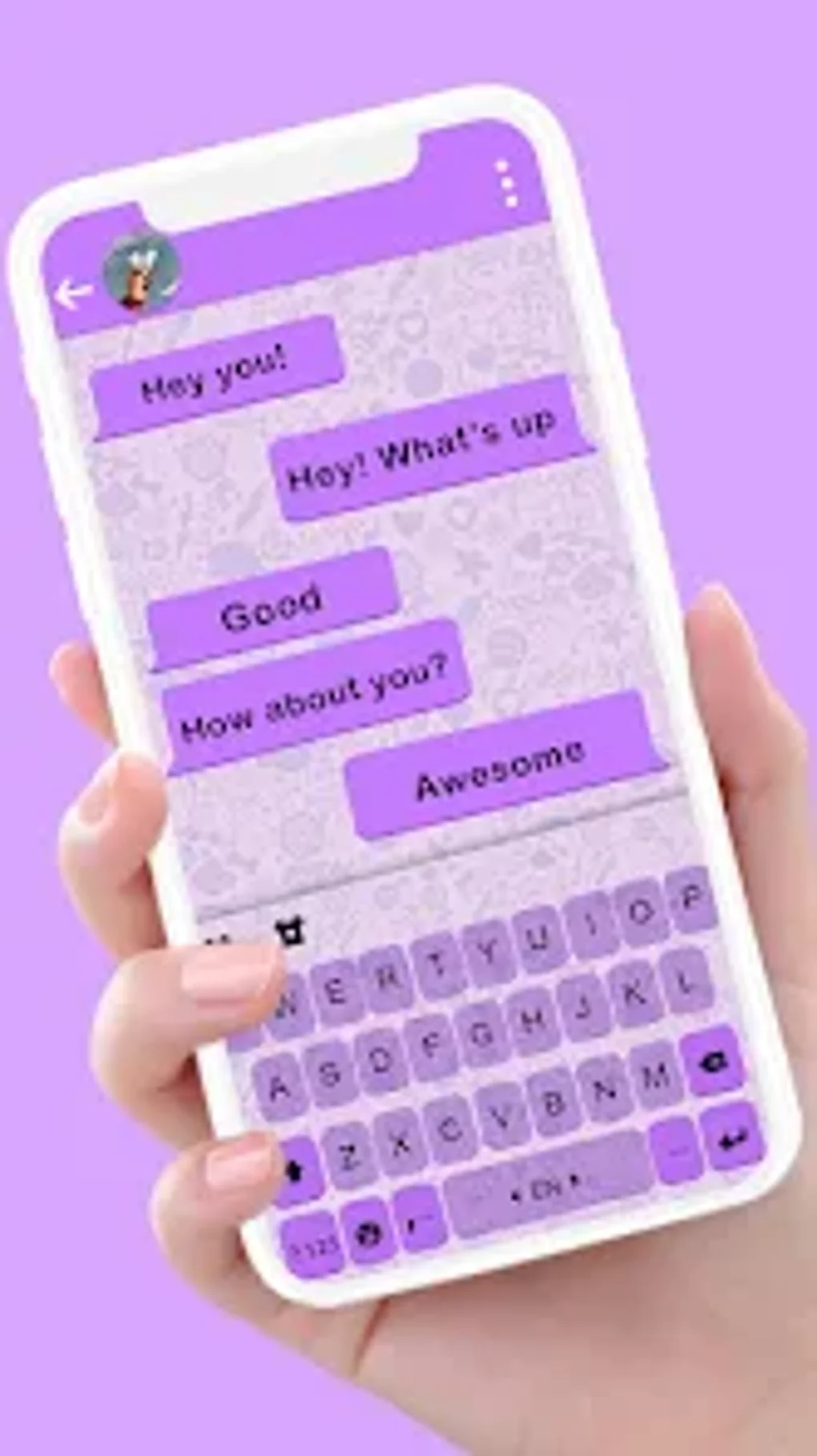 Simple Purple SMS Theme para Android - Descargar