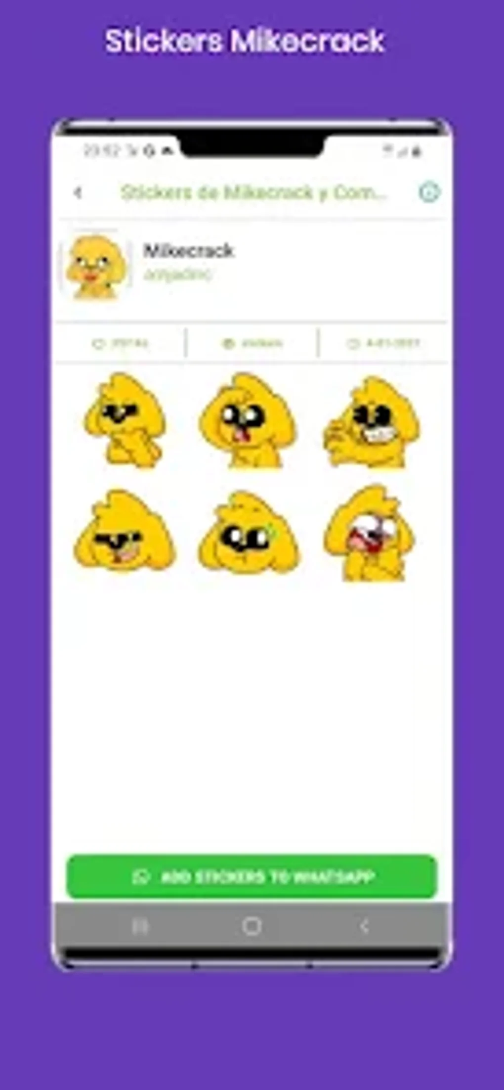 Stickers de Mikecrack y Compas pour Android - Télécharger